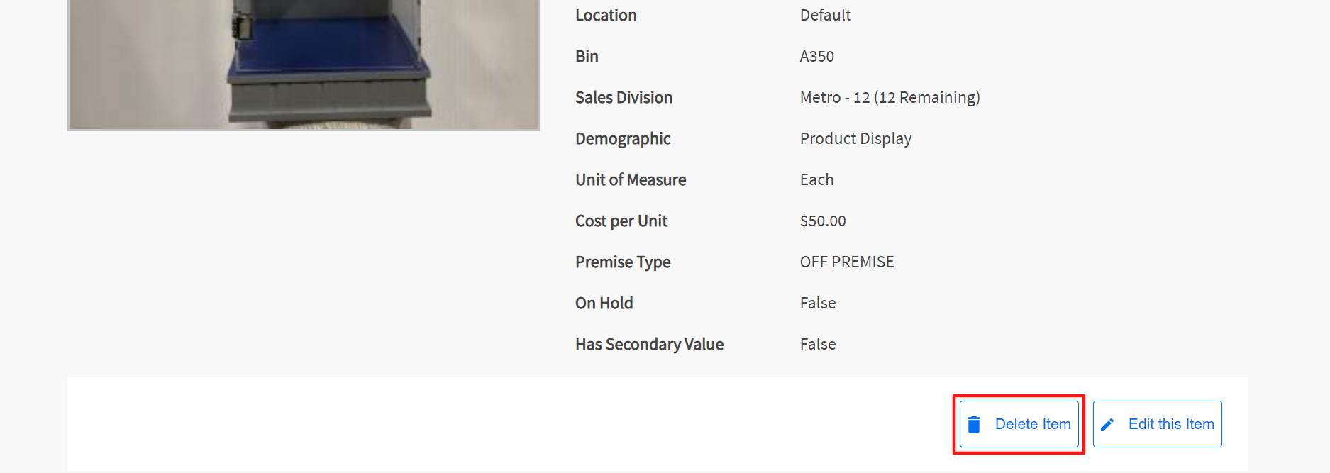 How to delete an item? – POS Warehouse Support