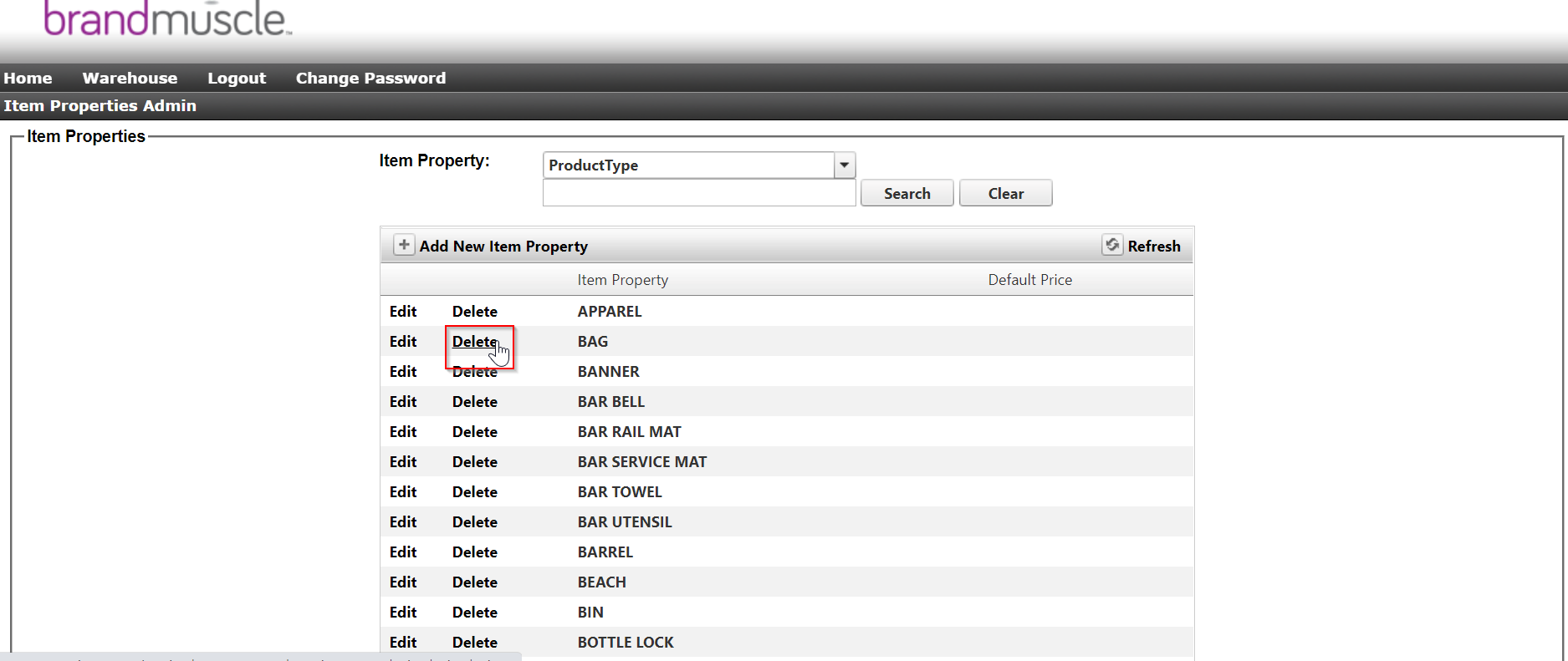 How To Delete A Product Type POS Warehouse Support