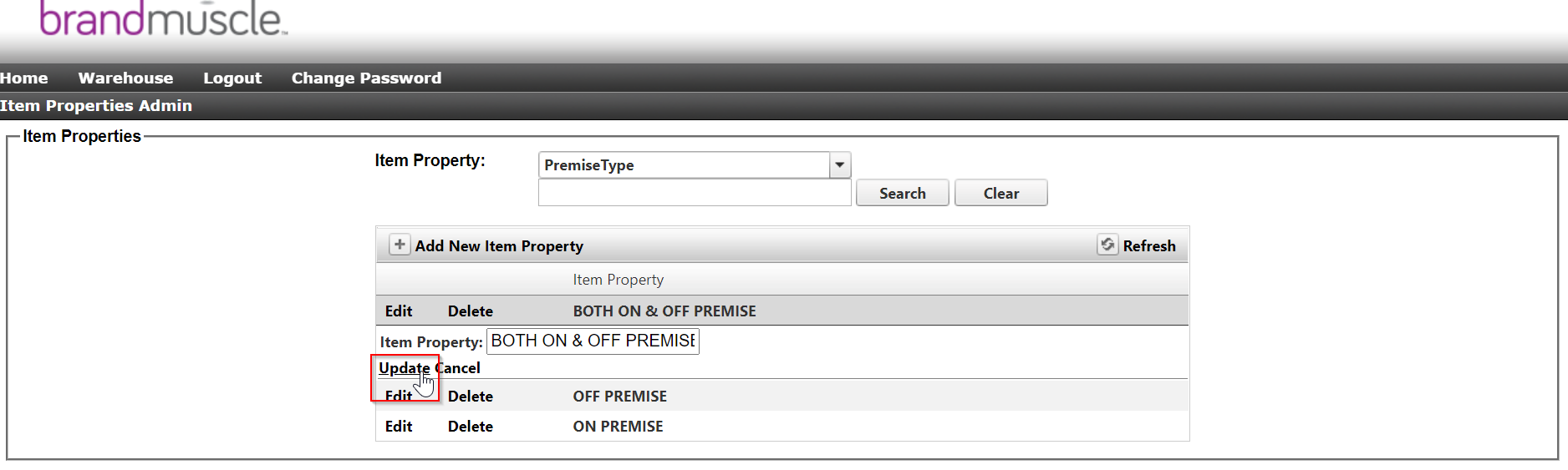 How to edit a premise type? – POS Warehouse Support