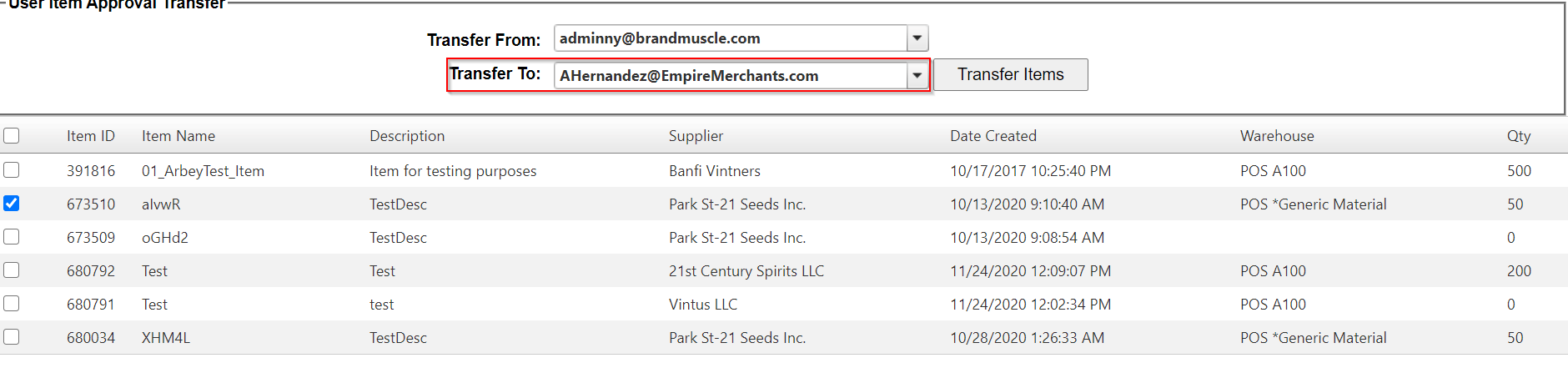 How to transfer the approval of an item from one approver to another ...