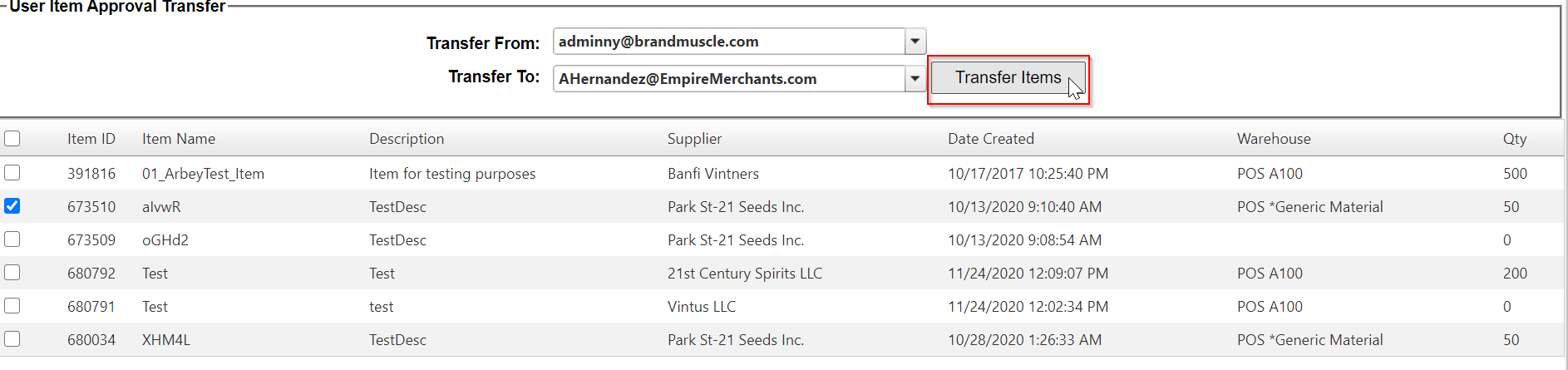 How to transfer the approval of an item from one approver to another ...