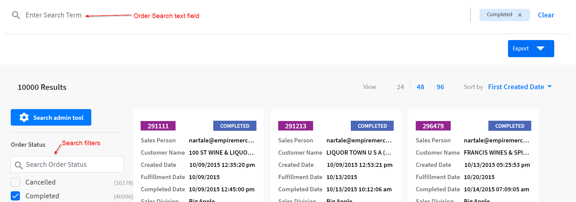 How to search for an order? – POS Warehouse Support