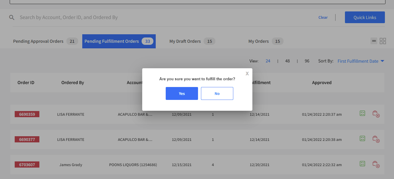 How to fulfill an order? – POS Warehouse Support
